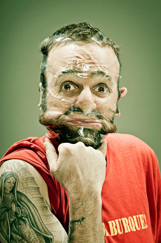 Hilarious Portraits Use Scotch Tape to Distort Faces - Feature Shoot