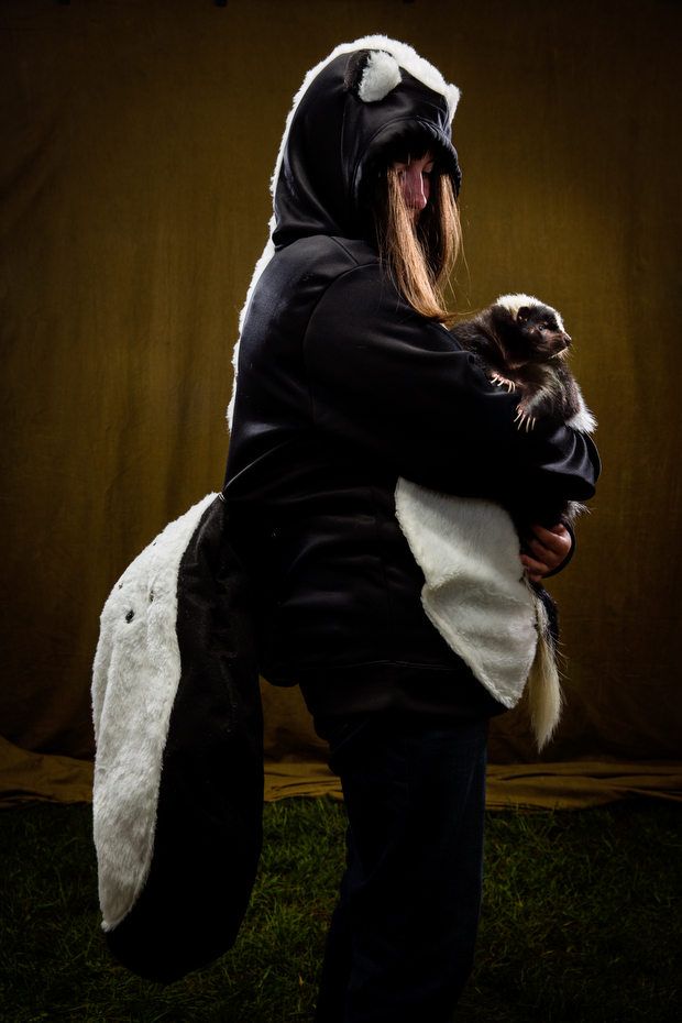 Surprisingly Sweet Portraits of People with Their Pet Skunks - Feature ...