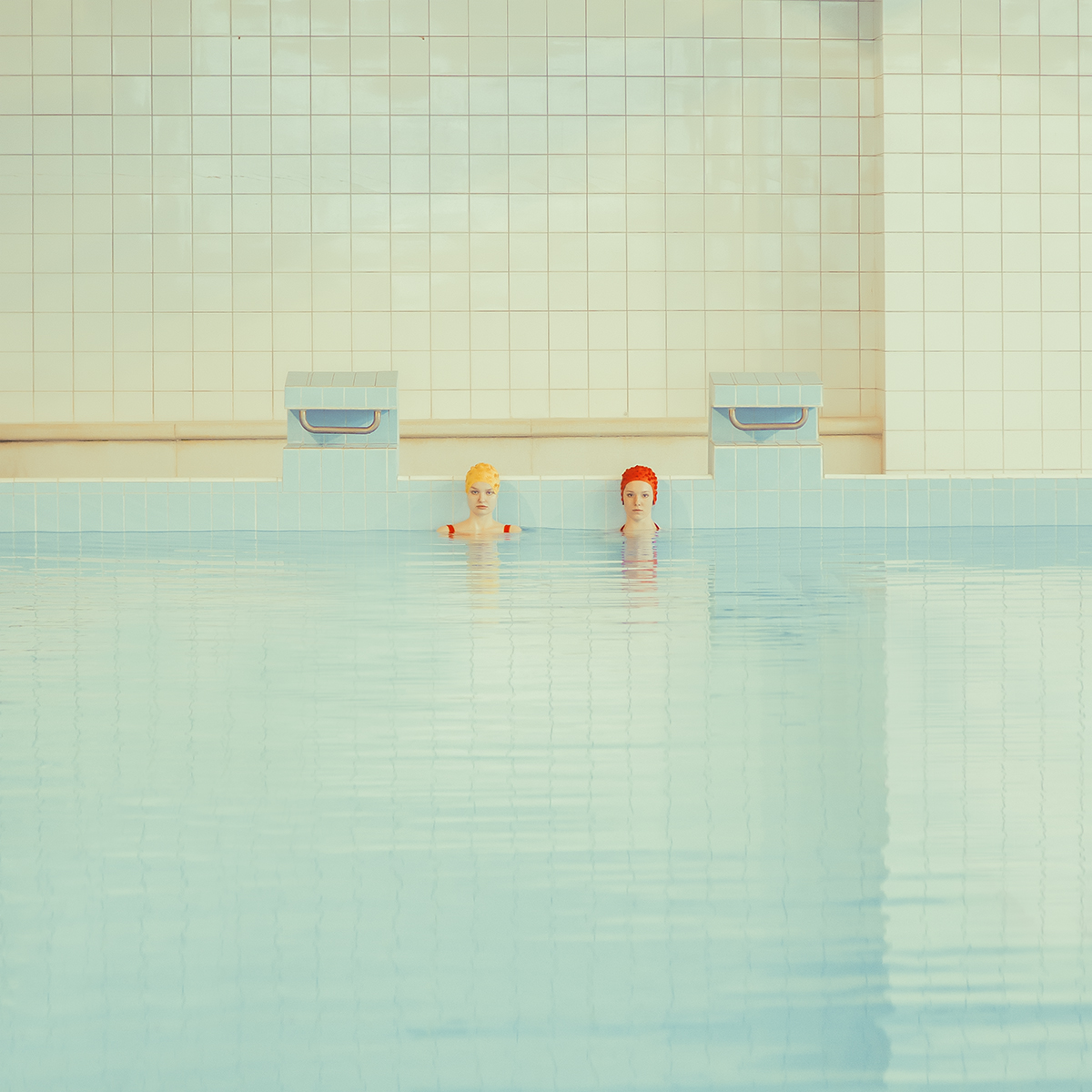 Minimalist Scenes from Pastel-Hued Swimming Pools - Feature Shoot