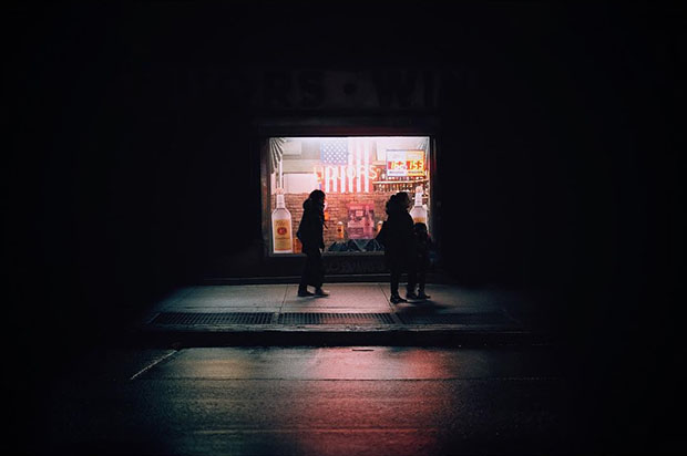 Photos of Lonely Strangers in the Streets of NYC at Night - Feature Shoot